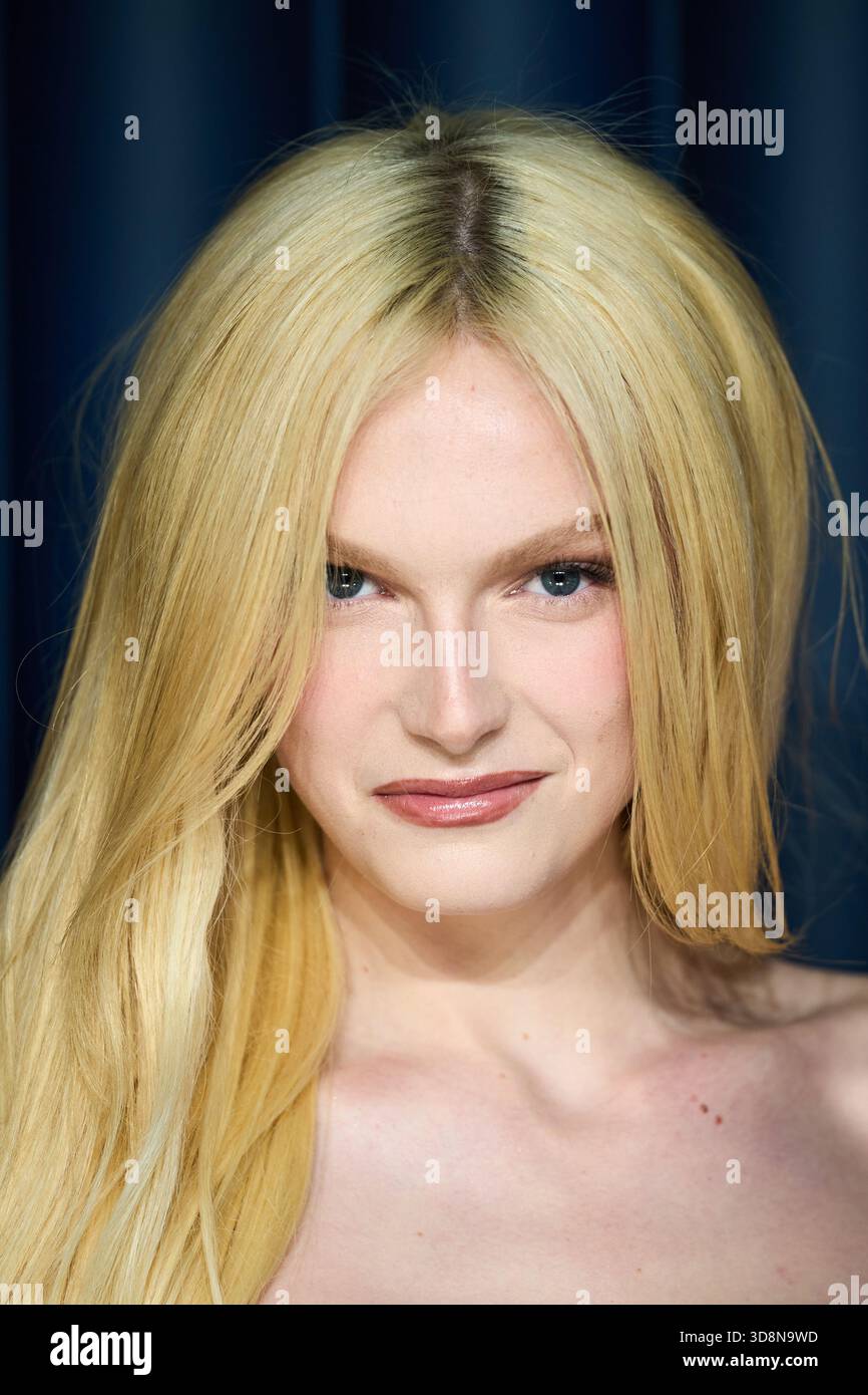Alex Consani poses for photographers upon arrival at 'The Fashion ...
