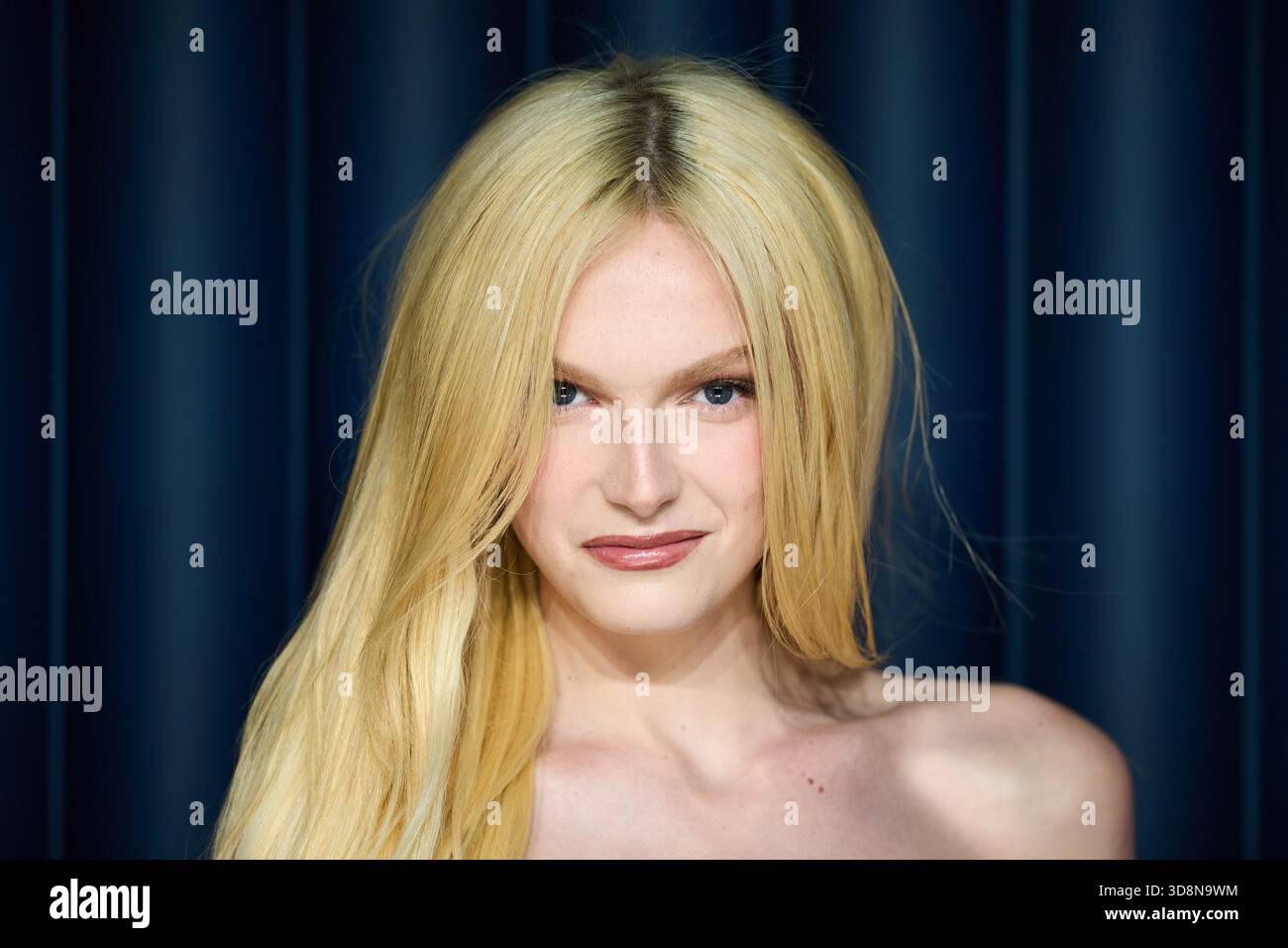 Alex Consani poses for photographers upon arrival at 'The Fashion ...
