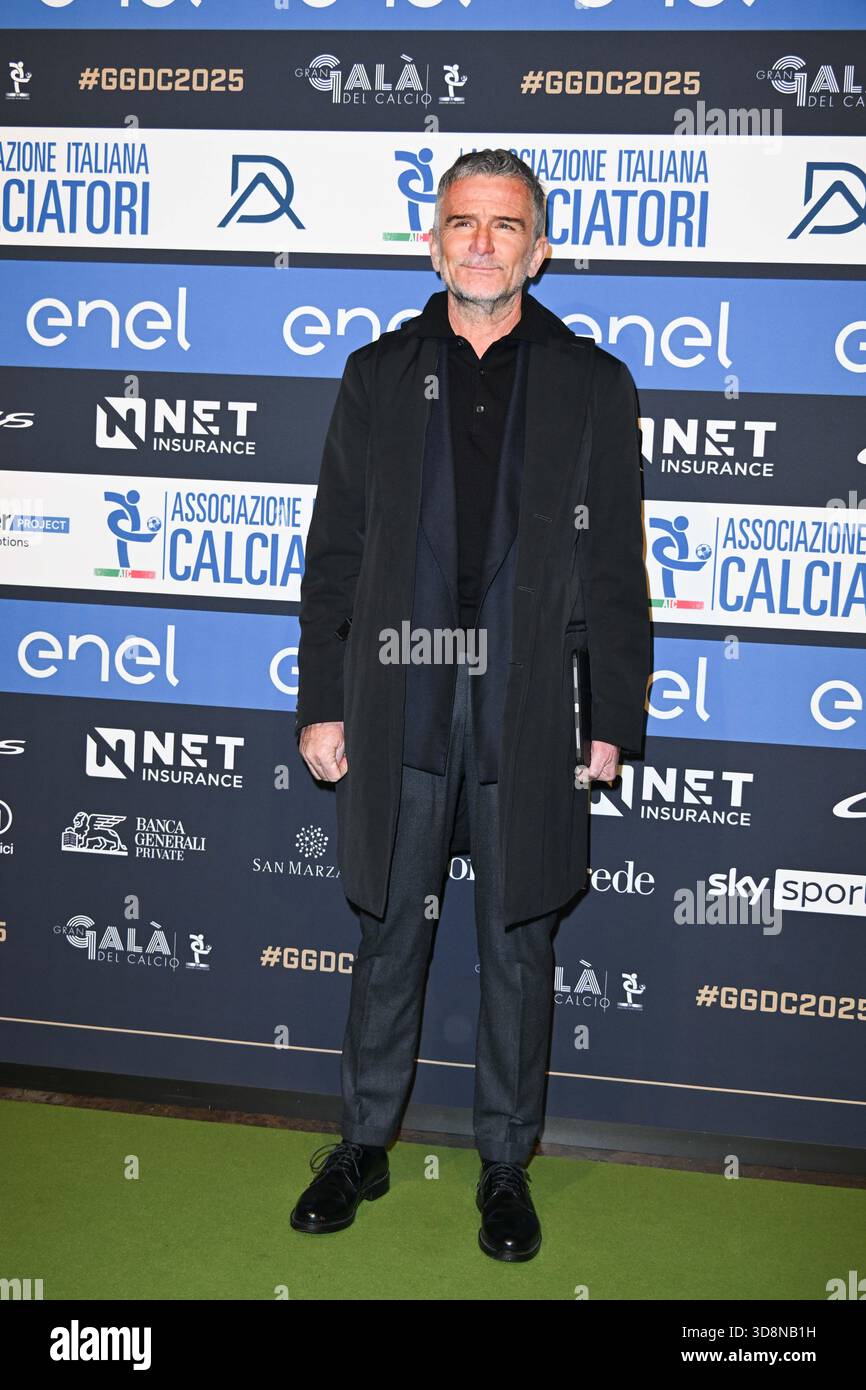 Milan, 2025 Football Grand Gala. In the photo: Alessandro Bonan Stock ...