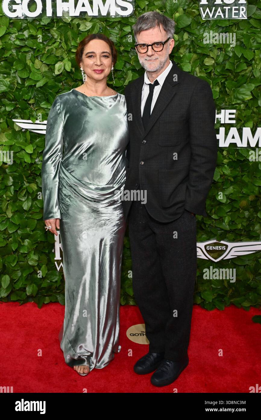 Maya Rudolph, left, and Paul Thomas Anderson attend The Gotham Film ...