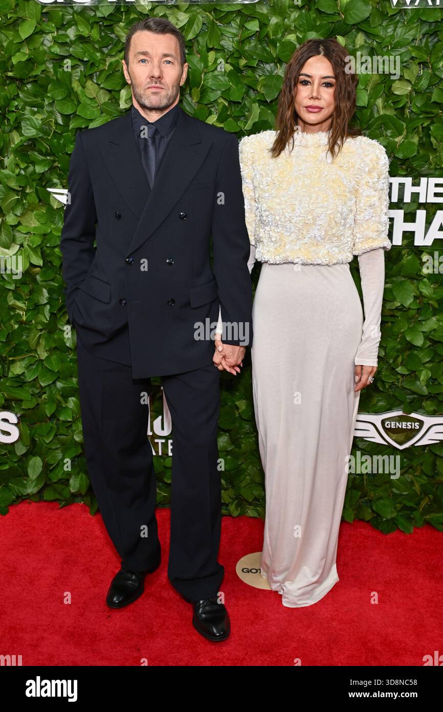 Joel Edgerton, left, and Christine Centenera attend The Gotham Film ...