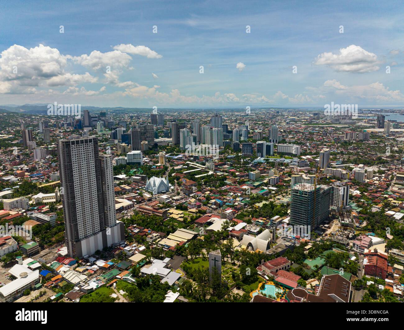 Cebu city on the background of mountains. Philippines Stock Photo - Alamy