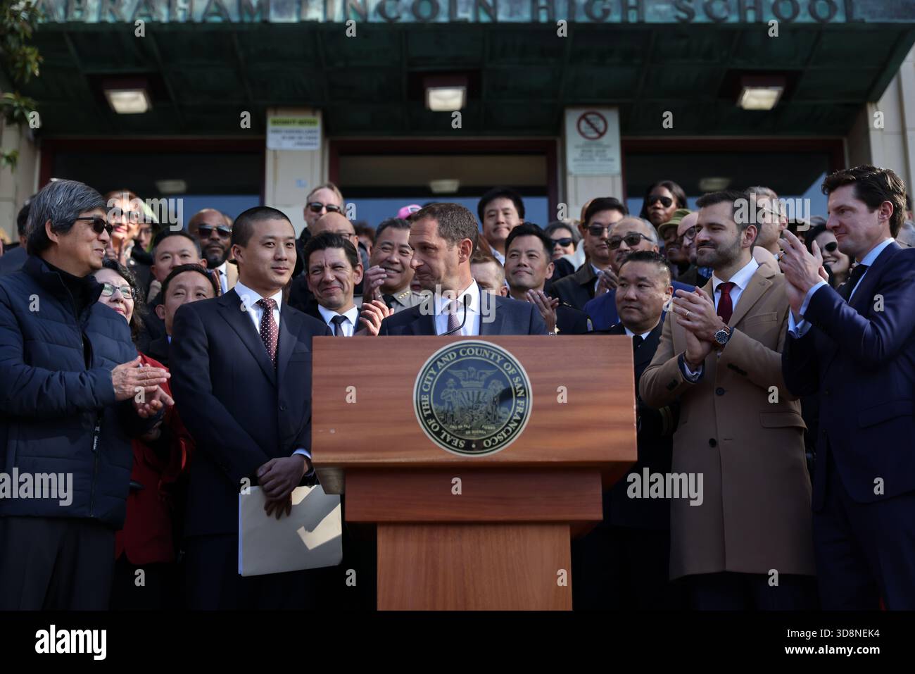 Alan Wong is sworn in as the new Supervisor for the Sunset District at ...
