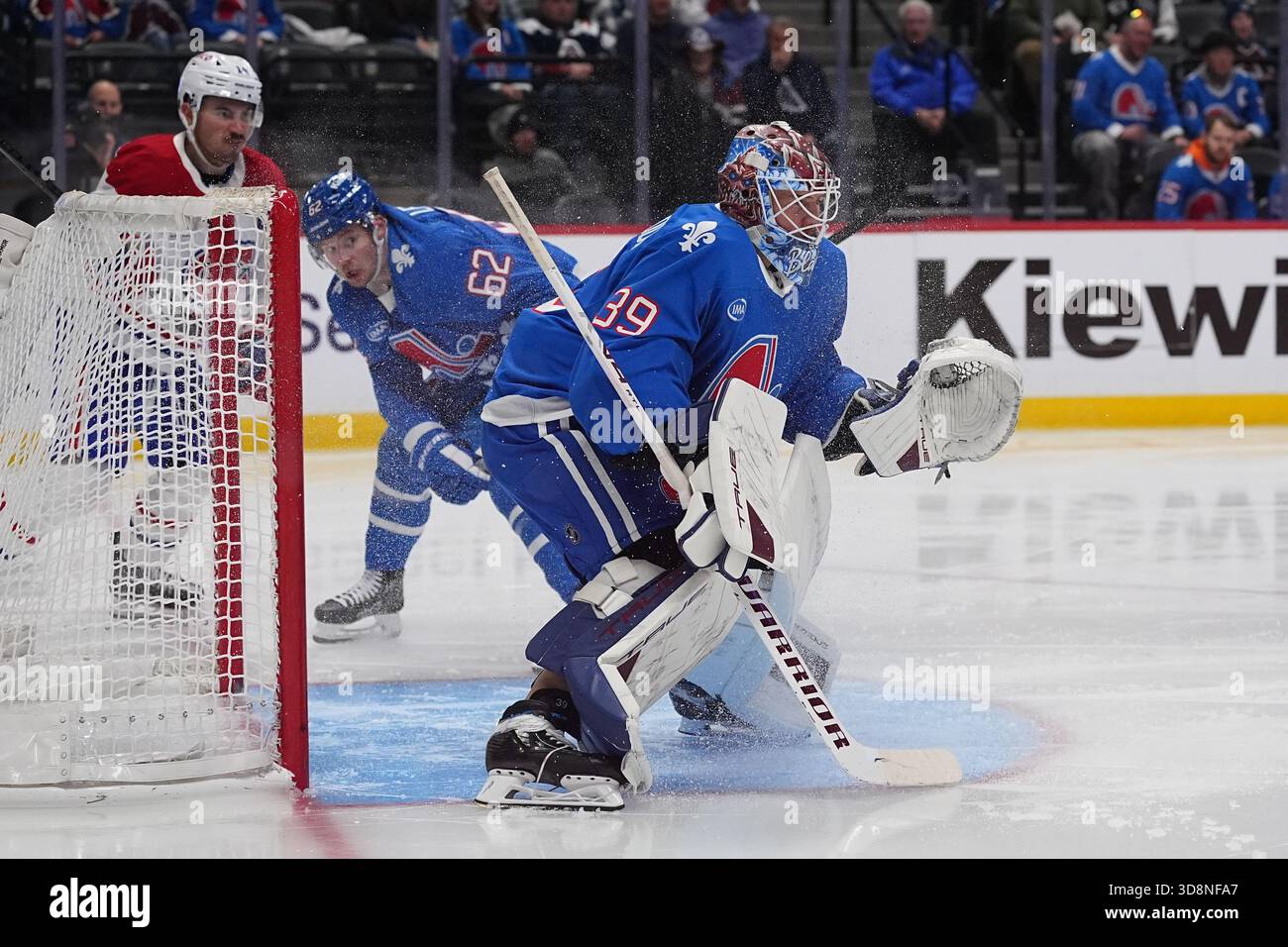 Colorado Avalanche goaltender Mackenzie Blackwood (39) in the second ...