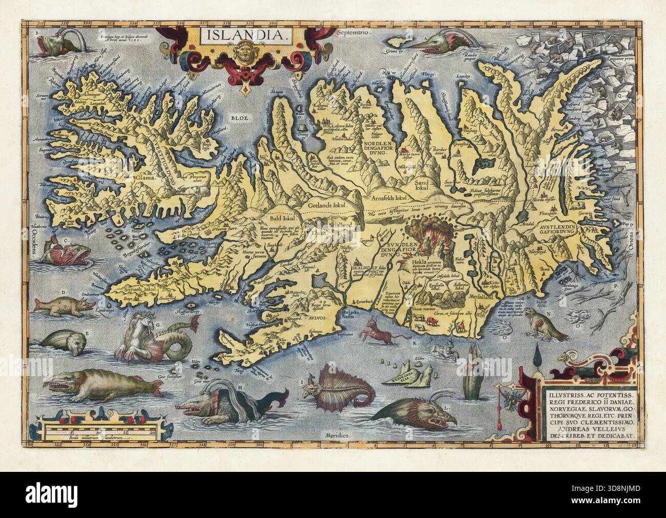 One of the most famous Iceland maps from the Renaissance, Islandia ...