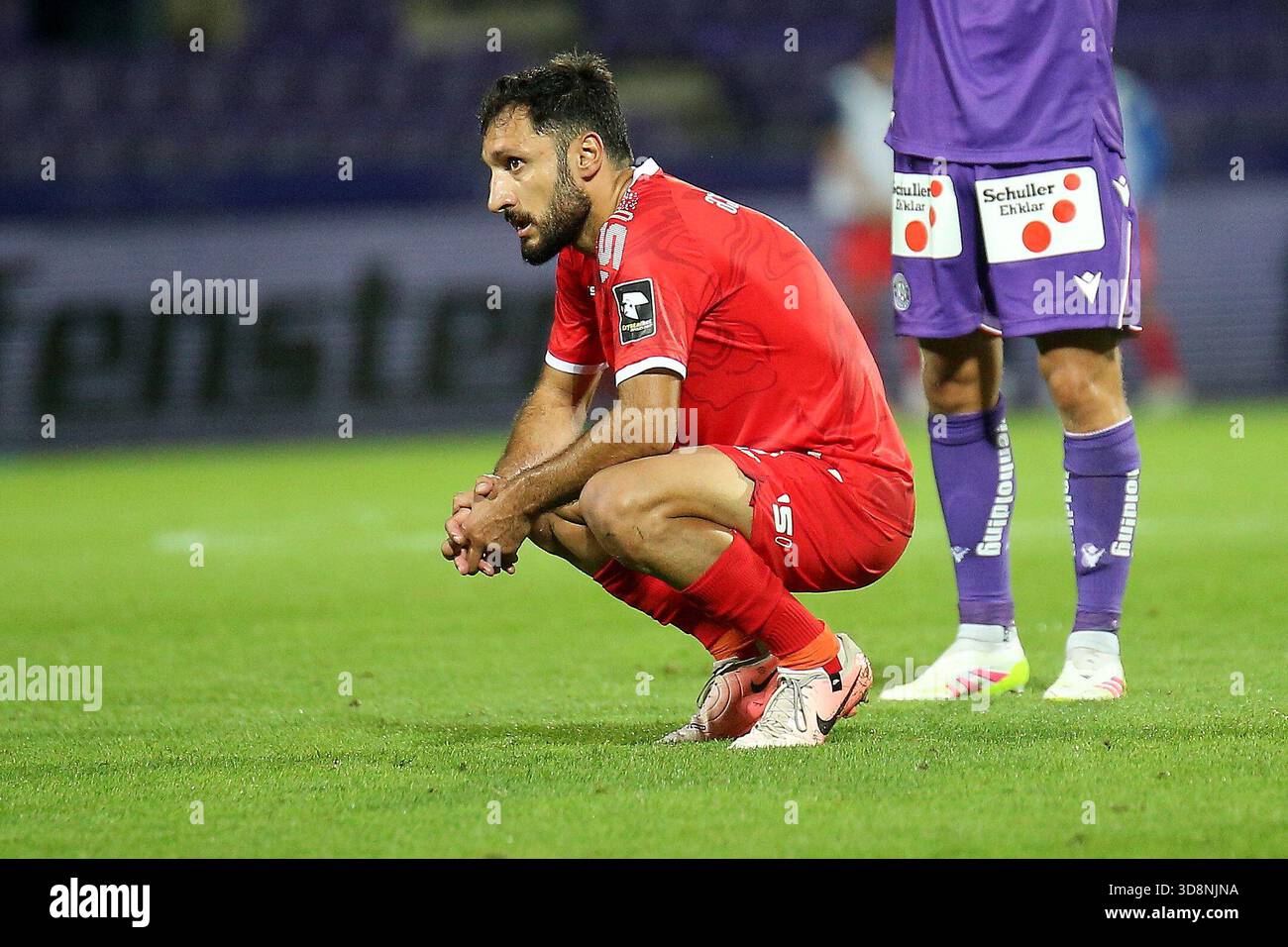 VIENNA, AUSTRIA - JULY 24: Disappointment by Saba Maisuradze of FC ...