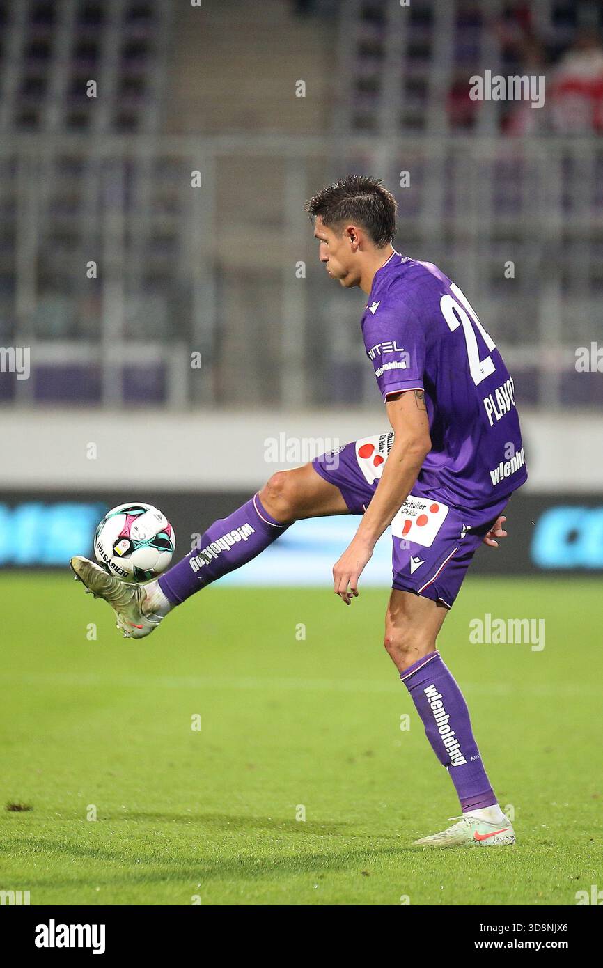 VIENNA, AUSTRIA - JULY 24: Tin Plavotic of FK Austria Wien have the ...