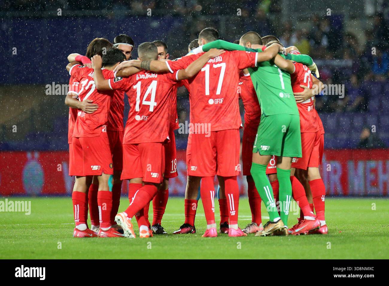 VIENNA, AUSTRIA - JULY 24: Team circle by Levan Barabadze, Giga ...