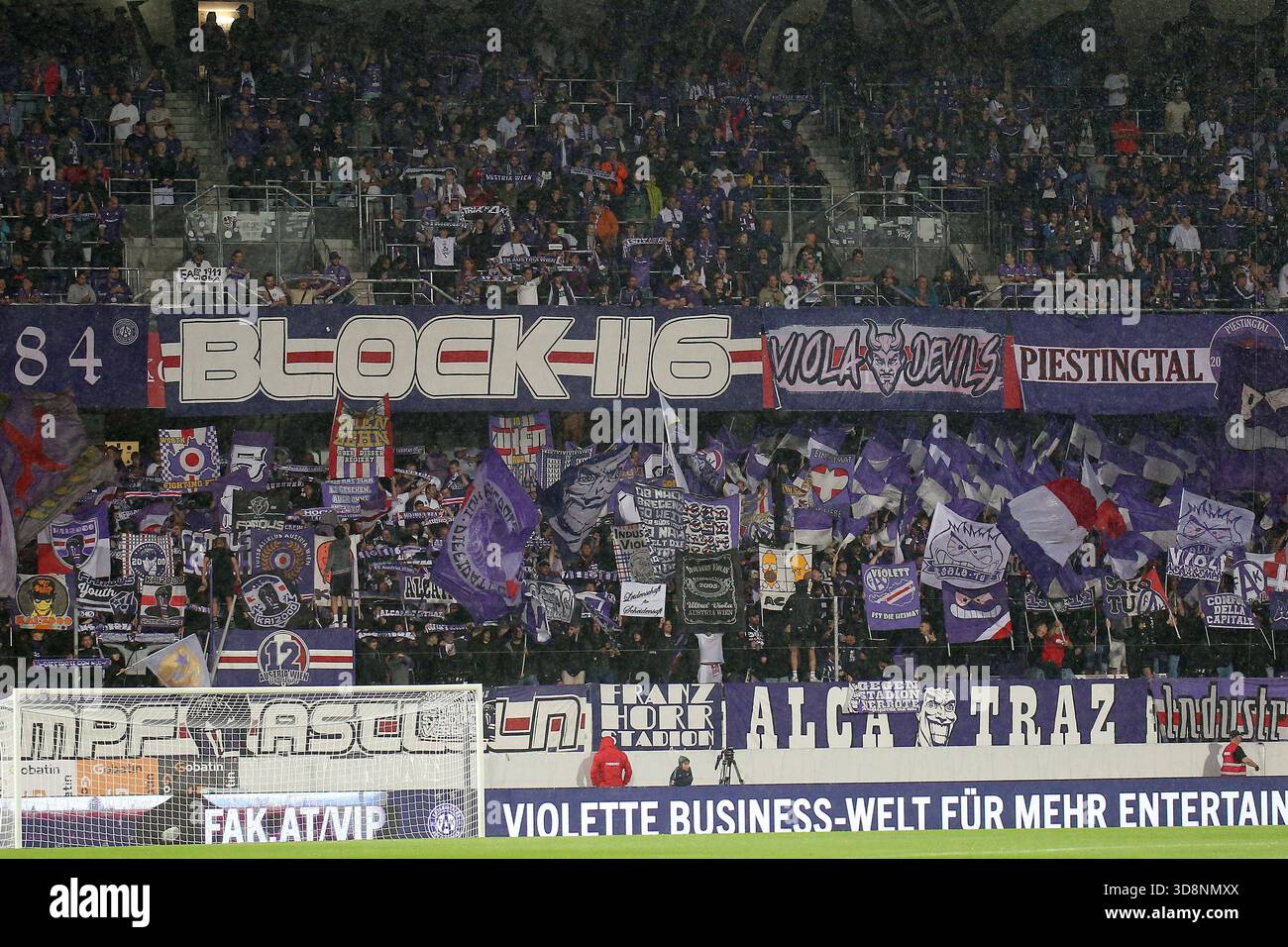 VIENNA, AUSTRIA - JULY 24: FK Austria Wien fans during the UEFA Europa ...