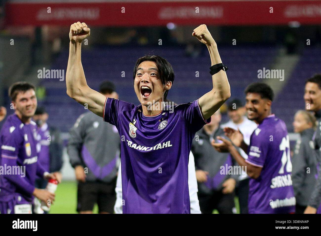 VIENNA, AUSTRIA - JULY 24: Happy by Kang Hee Lee of Austria Wien during ...
