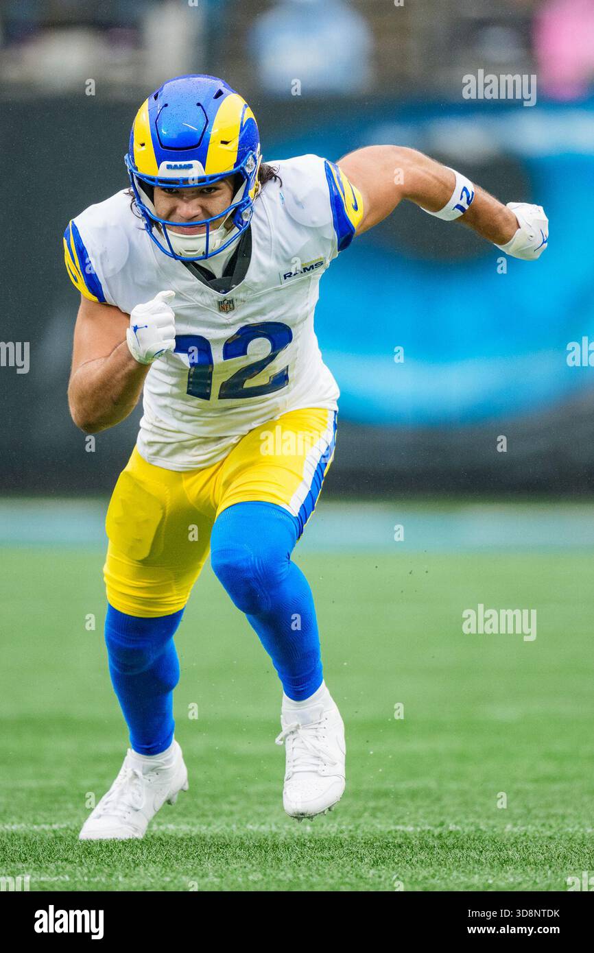 Los Angeles Rams wide receiver Puka Nacua (12) plays during an NFL ...