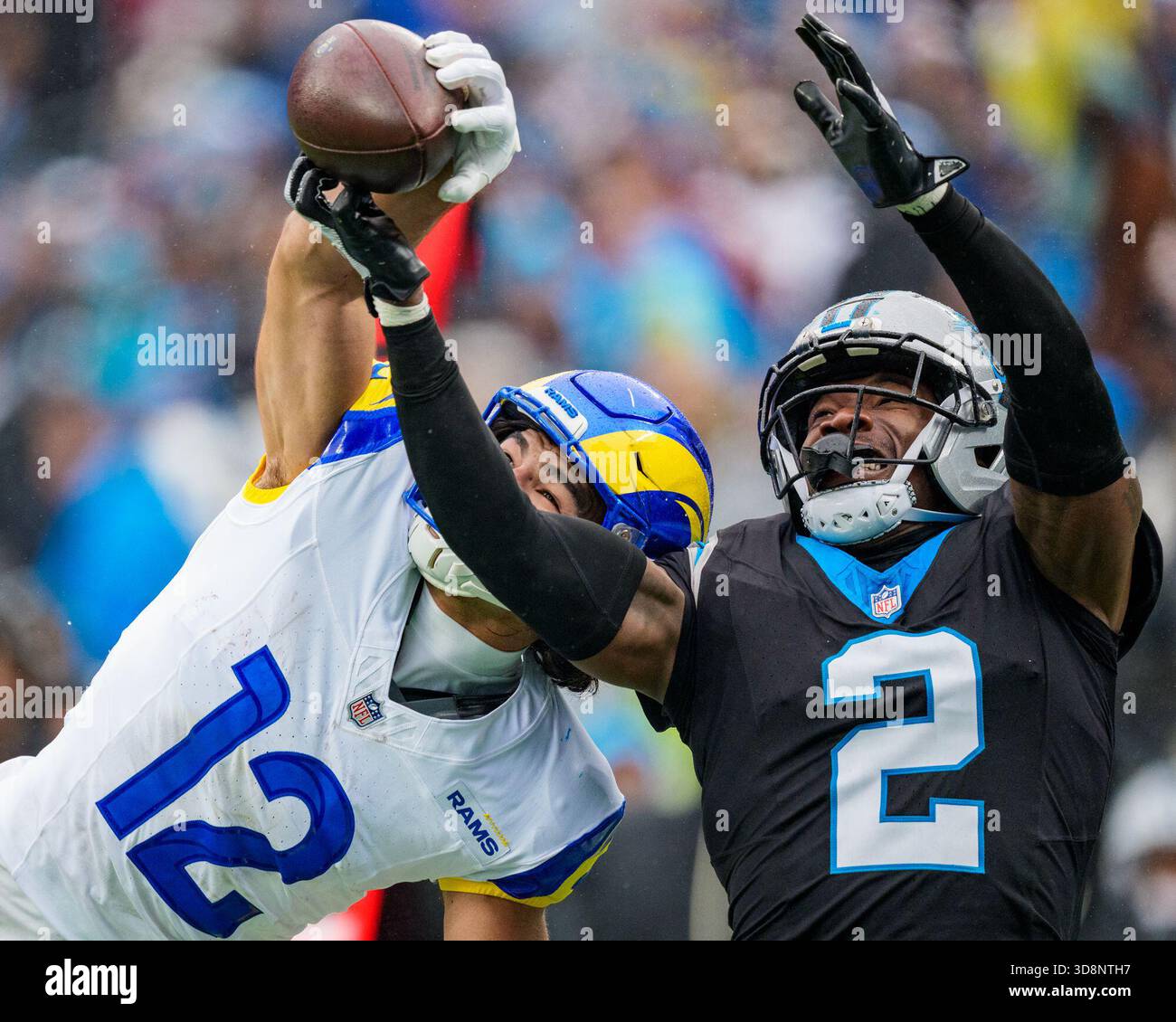 Los Angeles Rams wide receiver Puka Nacua (12) makes a catch while ...