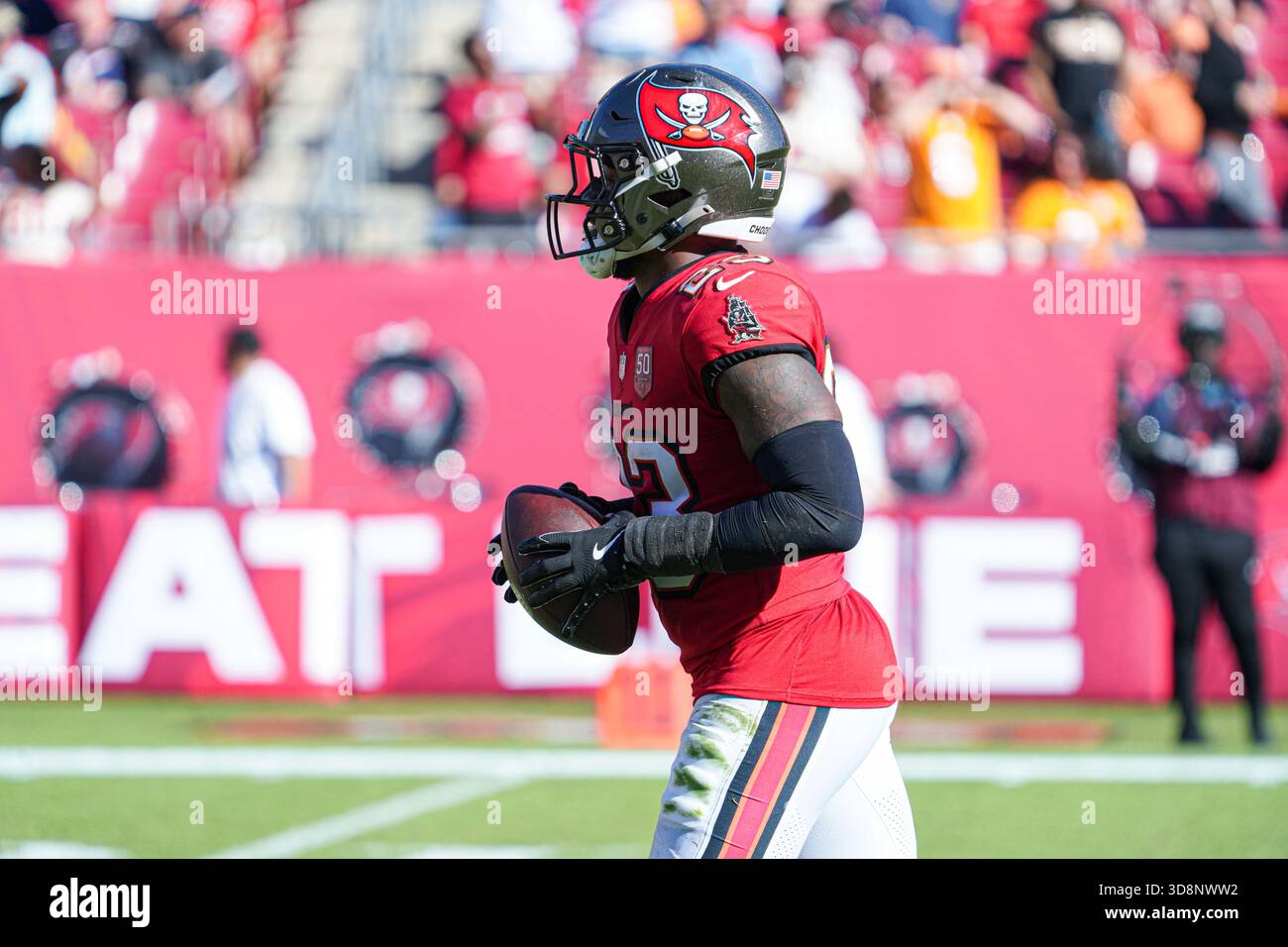 Tampa Bay, Florida, USA, November 30, 2025, Tampa Bay Buccaneers player ...