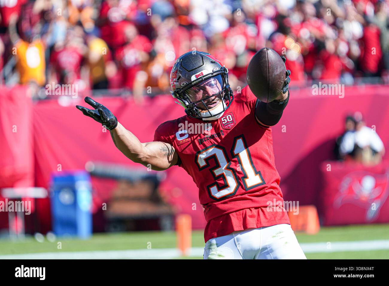 Tampa Bay, Florida, USA, November 30, 2025, Tampa Bay Buccaneers safety ...