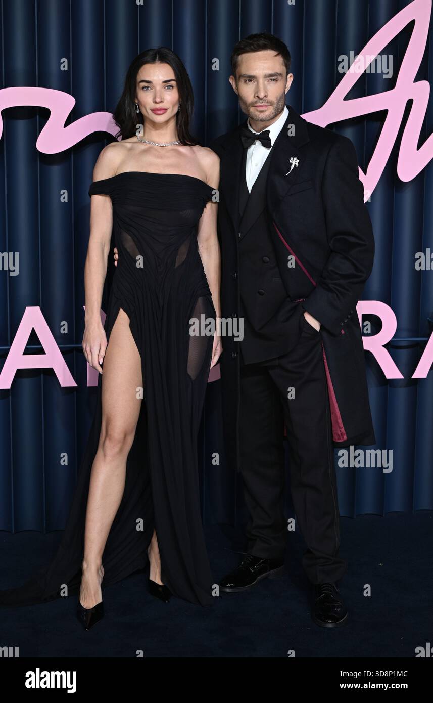 London, UK. December 1st, 2025. Amy Jackson and Ed Westwick attending ...