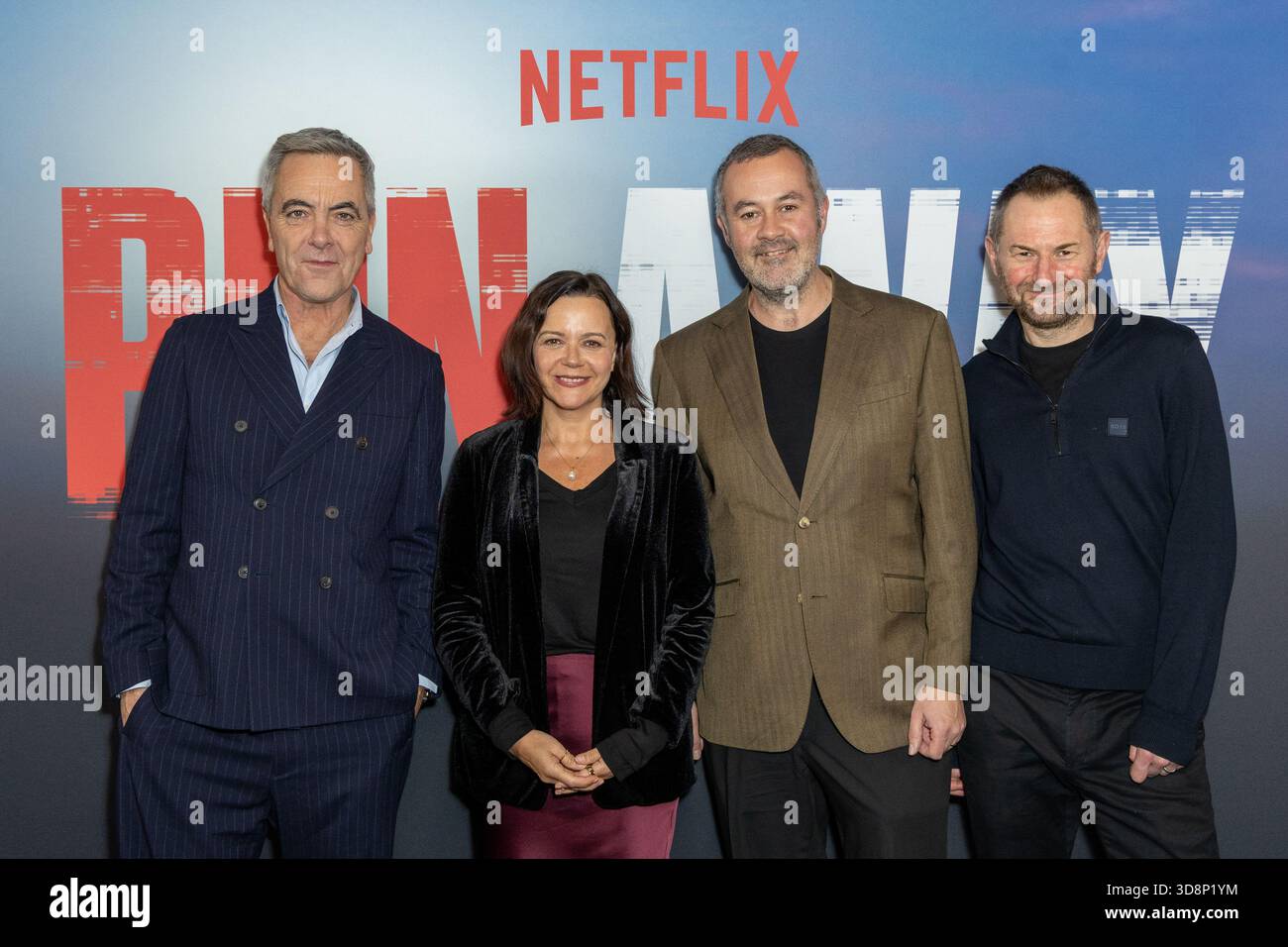 (L-R), James Nesbitt, Nicola Shindler, Richard Fee and Danny ...
