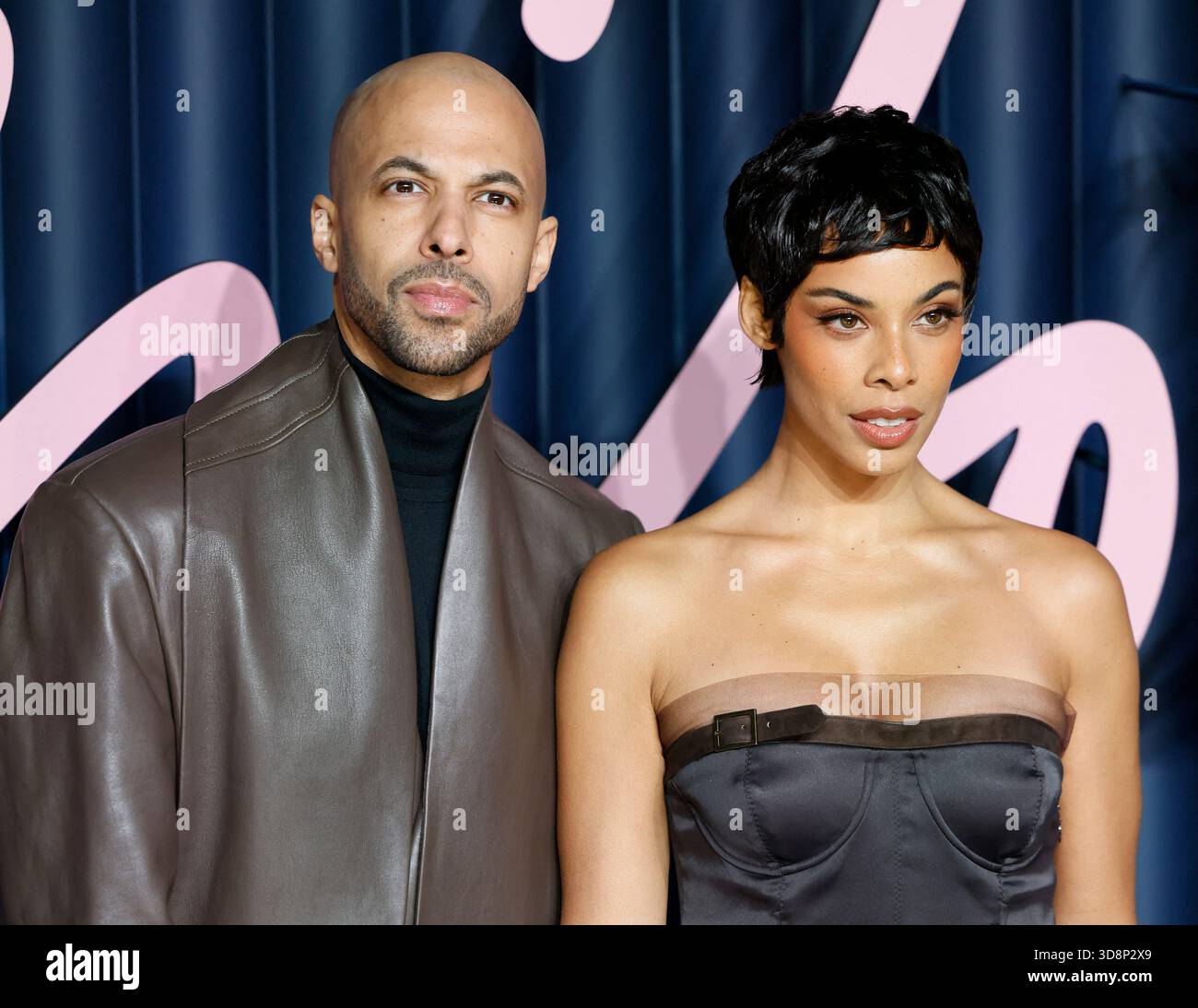 LONDON, UK - DECEMBER 01: Marvin Humes, Rochelle Humes poses at the ...