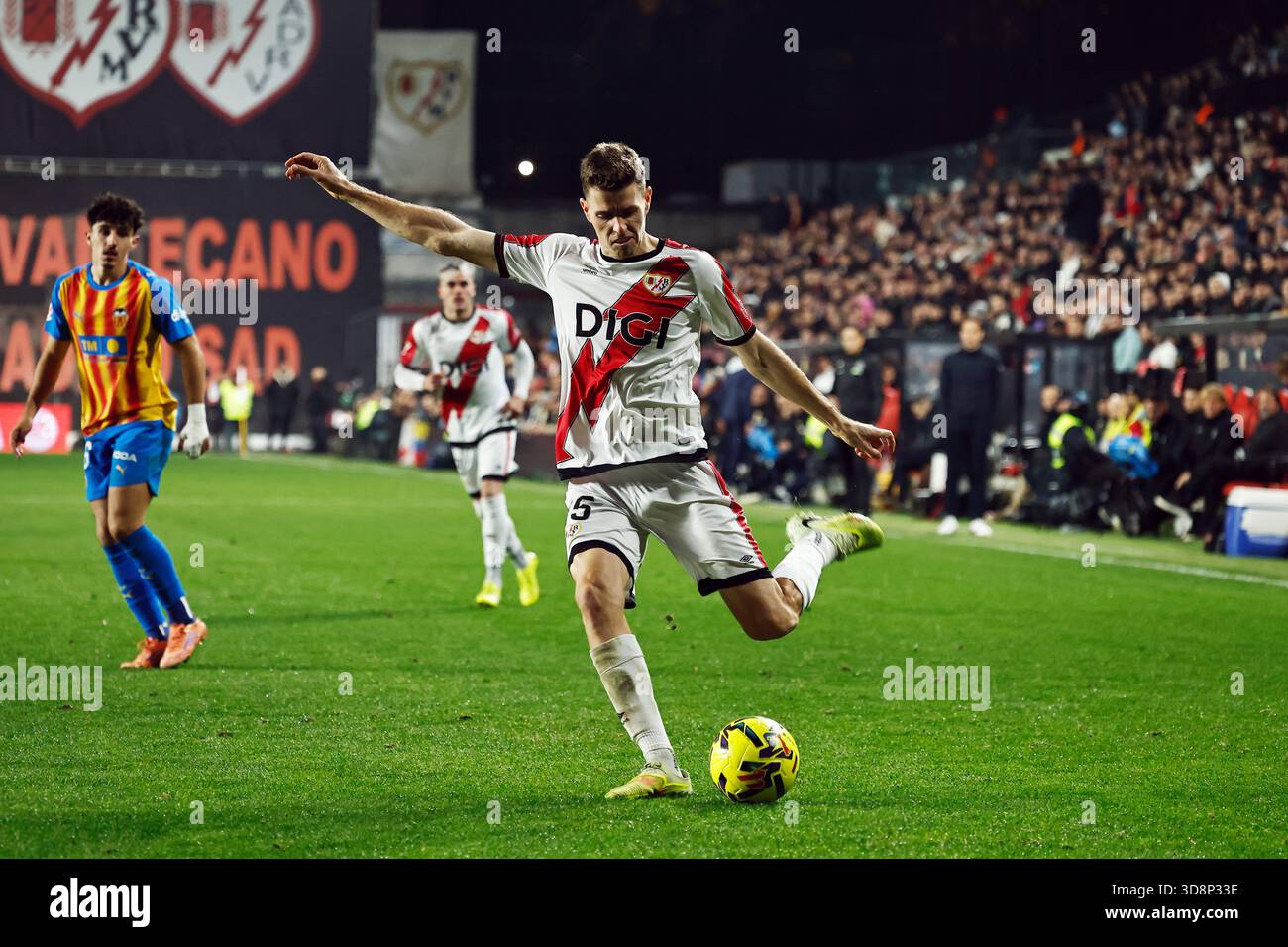 Gerard Gumbau (RayoVallecano), DECEMBER 1, 2025 - Football / Soccer : Spanish "LaLiga EA Sports ...
