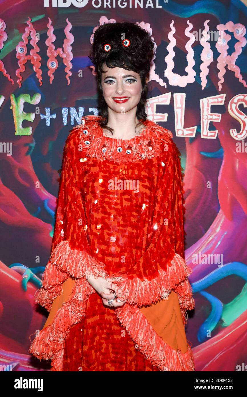 Comedian Sarah Sherman attends the premiere of HBO's "Sarah Squirm ...