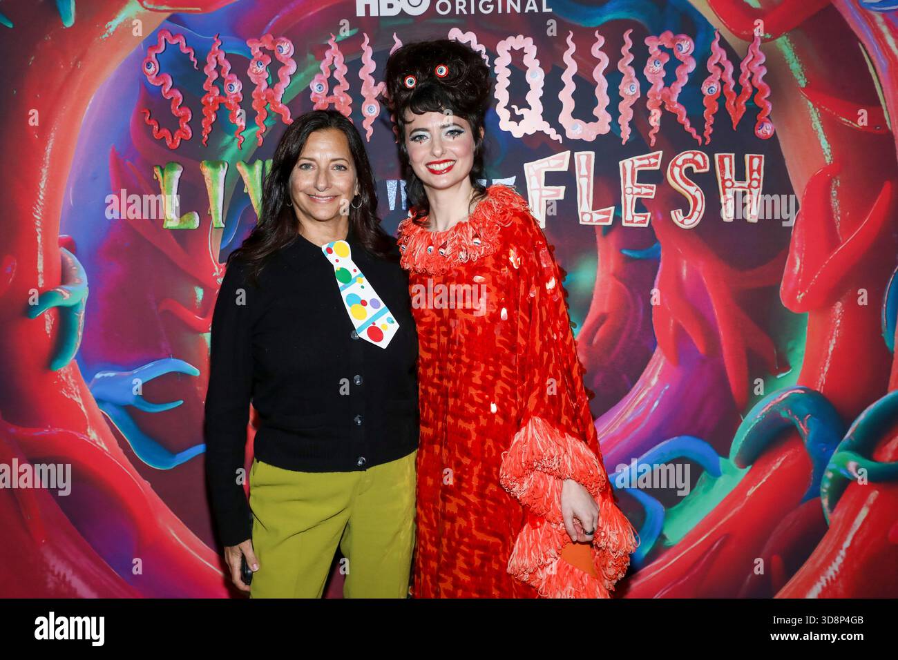 Jane Sherman, left, and comedian Sarah Sherman attend the premiere of ...