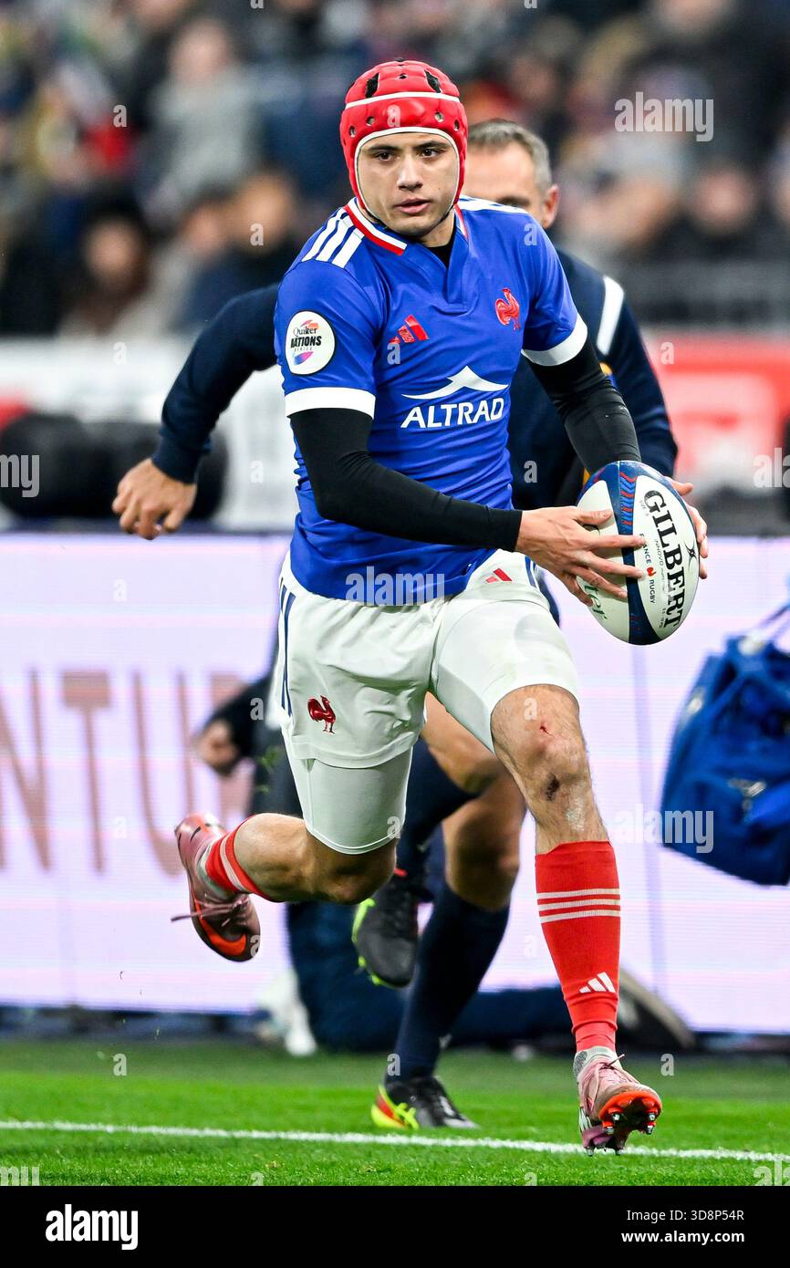 Louis Bielle-Biarrey during the Quilter Nations Series rugby union ...