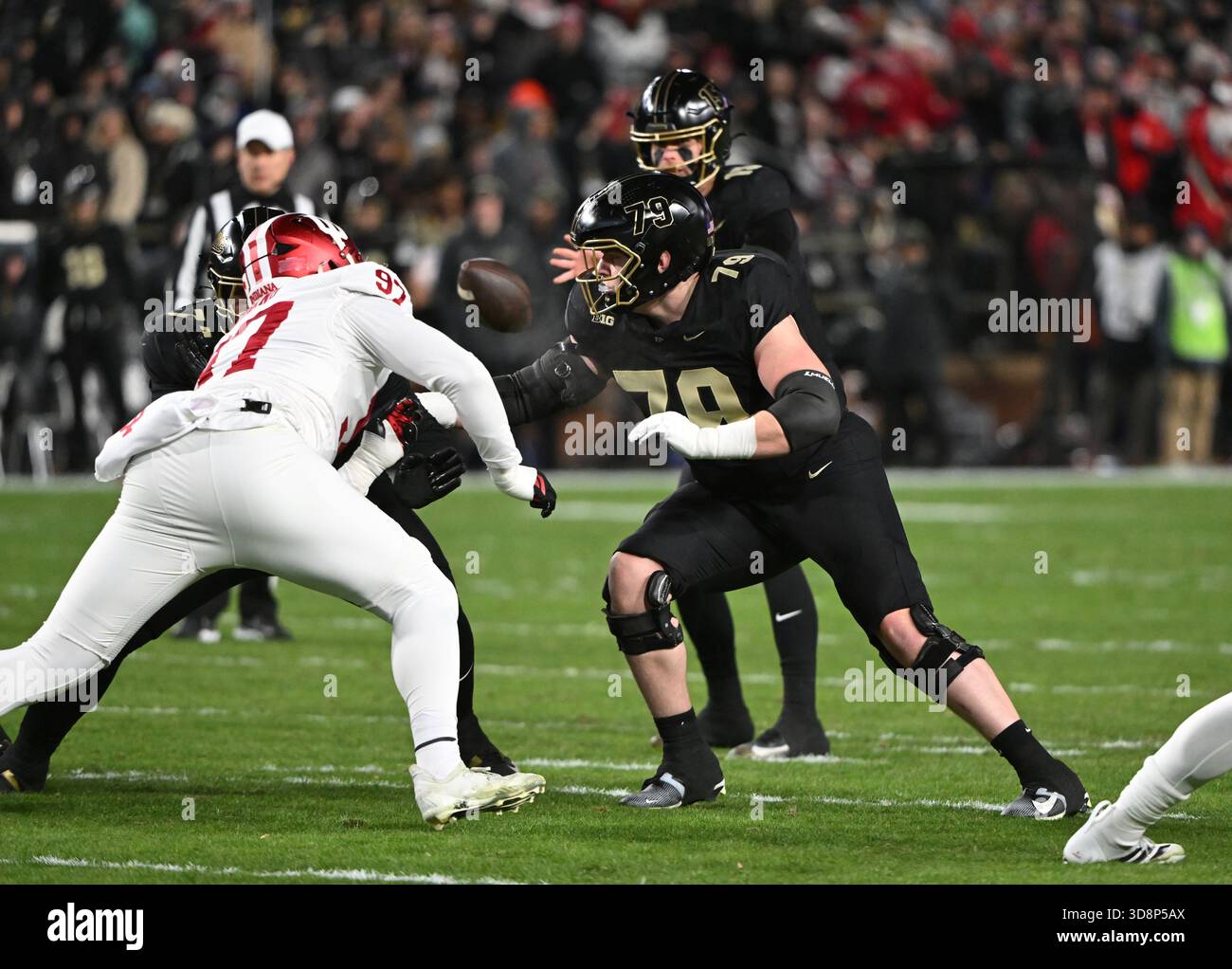 WEST LAFAYETTE, IN - November 28: Purdue Boilermakers lineman Joey ...