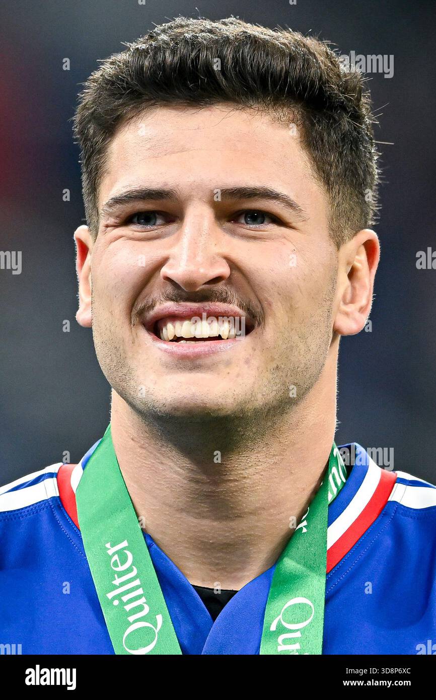 Nicolas Depoortere during the Quilter Nations Series rugby union match ...