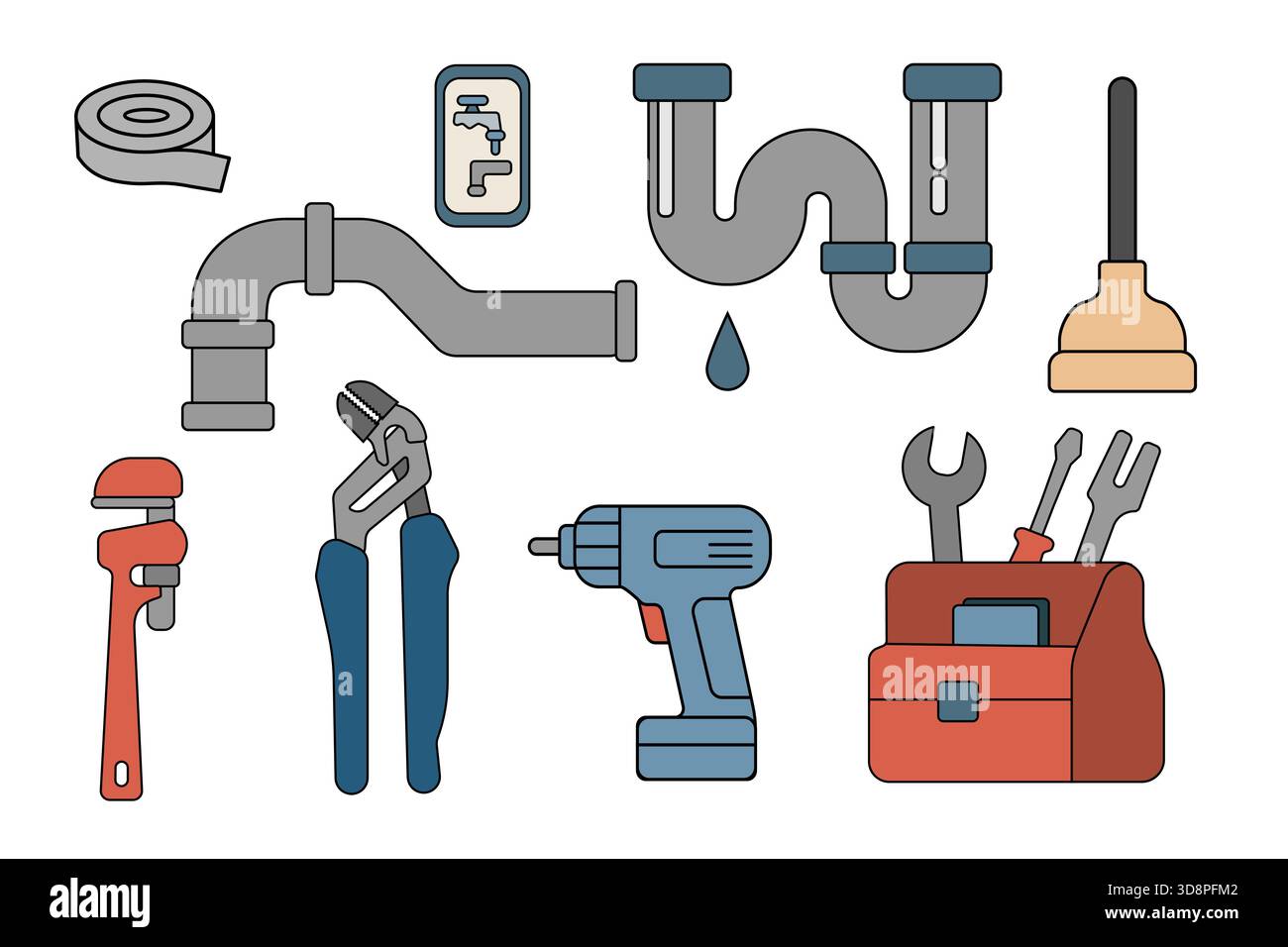 Home renovation supplies Stock Vector Images - Alamy