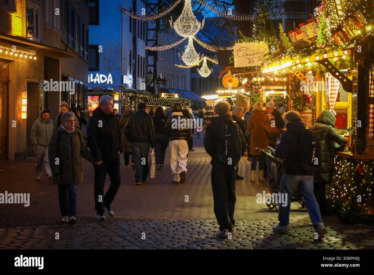 Weihnachtsmarkt Hannover. Der Weihnachtsmarkt in Hannovers Altstadt ...