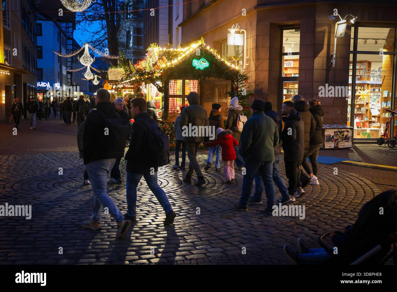 Weihnachtsmarkt Hannover. Der Weihnachtsmarkt in Hannovers Altstadt ...