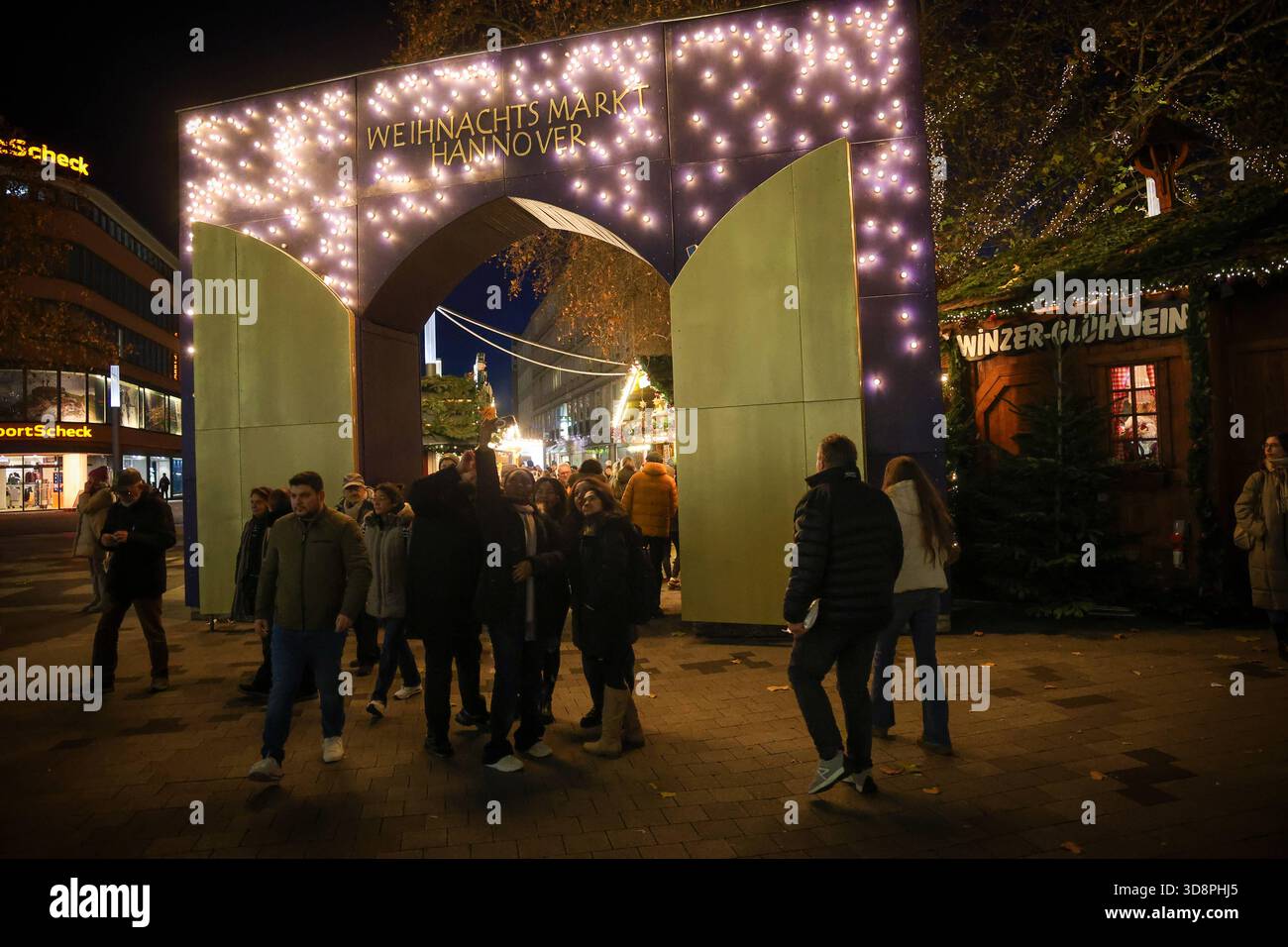 Weihnachtsmarkt Hannover. Der Weihnachtsmarkt in Hannovers Altstadt ...