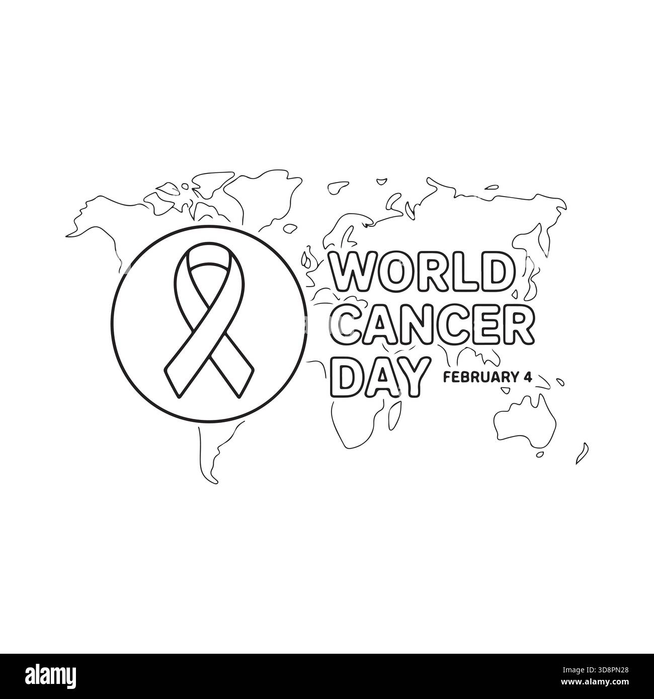 Cancer world day Black and White Stock Photos & Images - Alamy