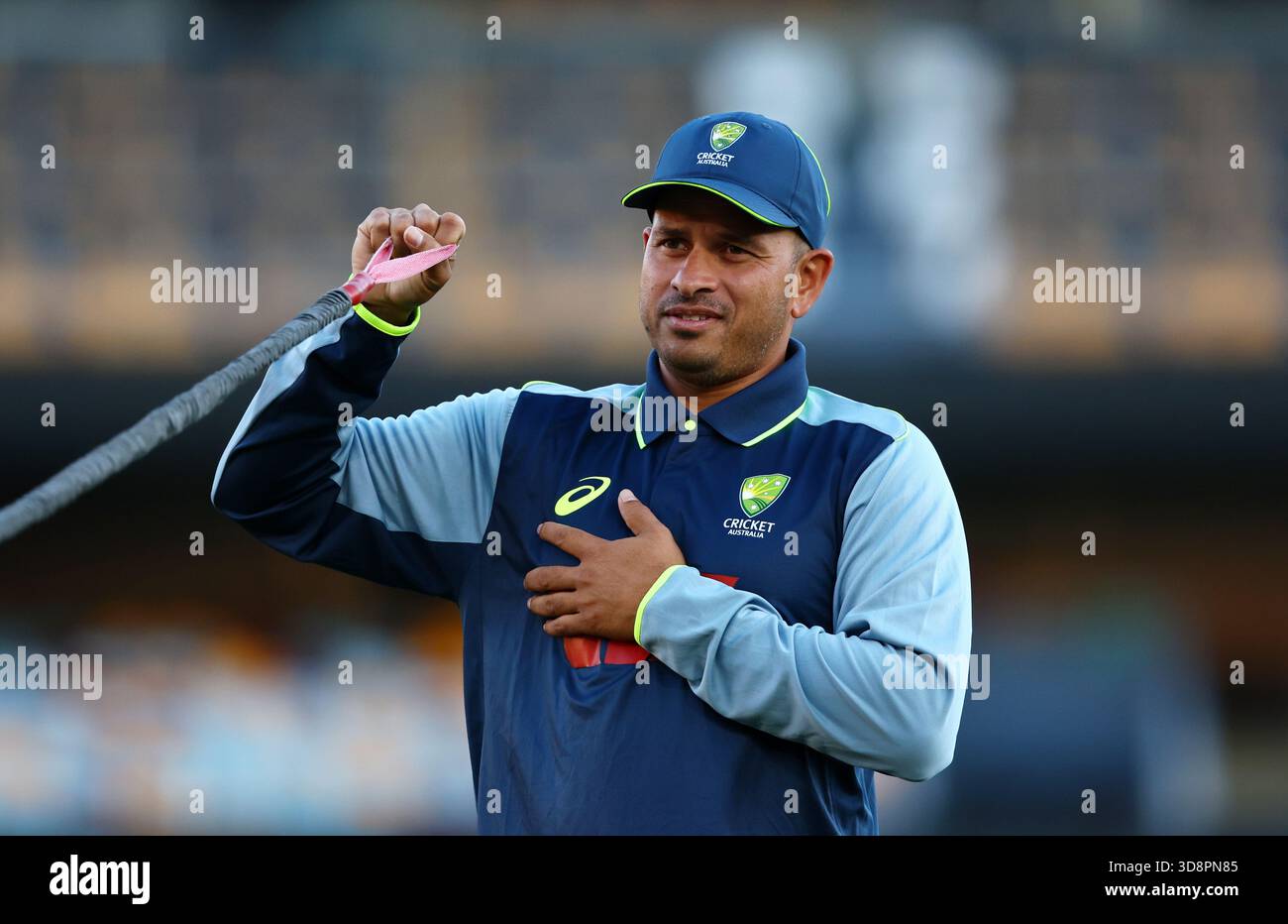 Usman Khawaja during an Australian Cricket Team training session at The ...