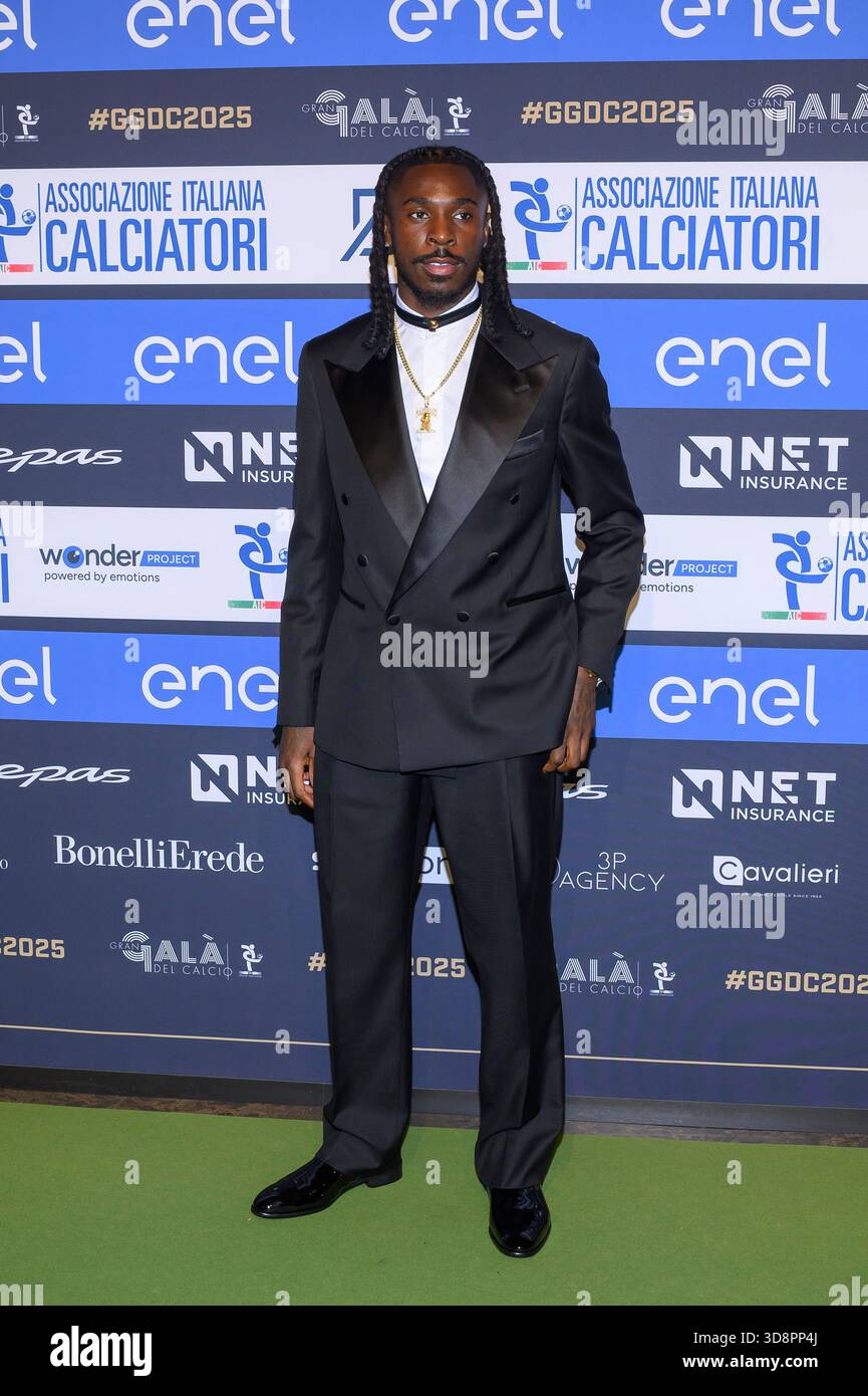 Moise Kean Gran Galà del Calcio 2025 Backdrop Spazio Antologico - Milan ...