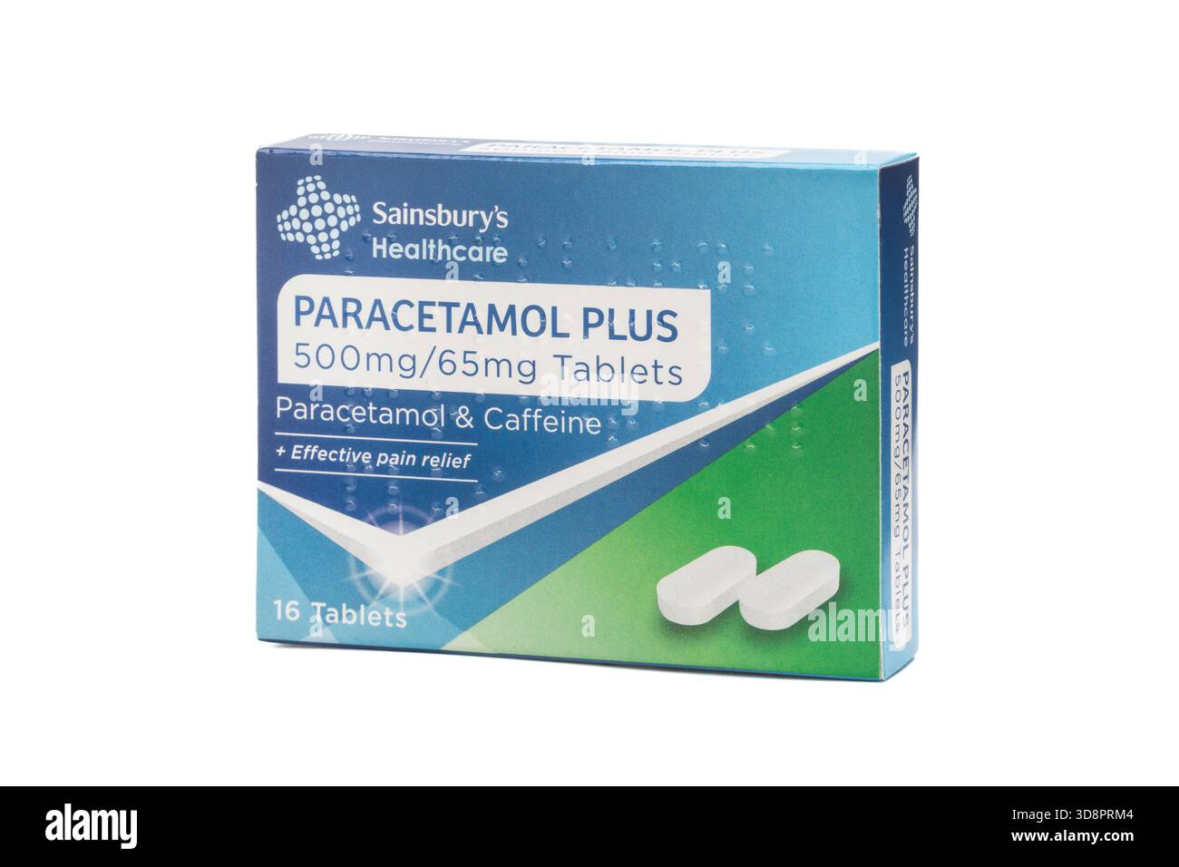 A box of 16 500mg/65mg Paracetamol tablets Stock Photo - Alamy
