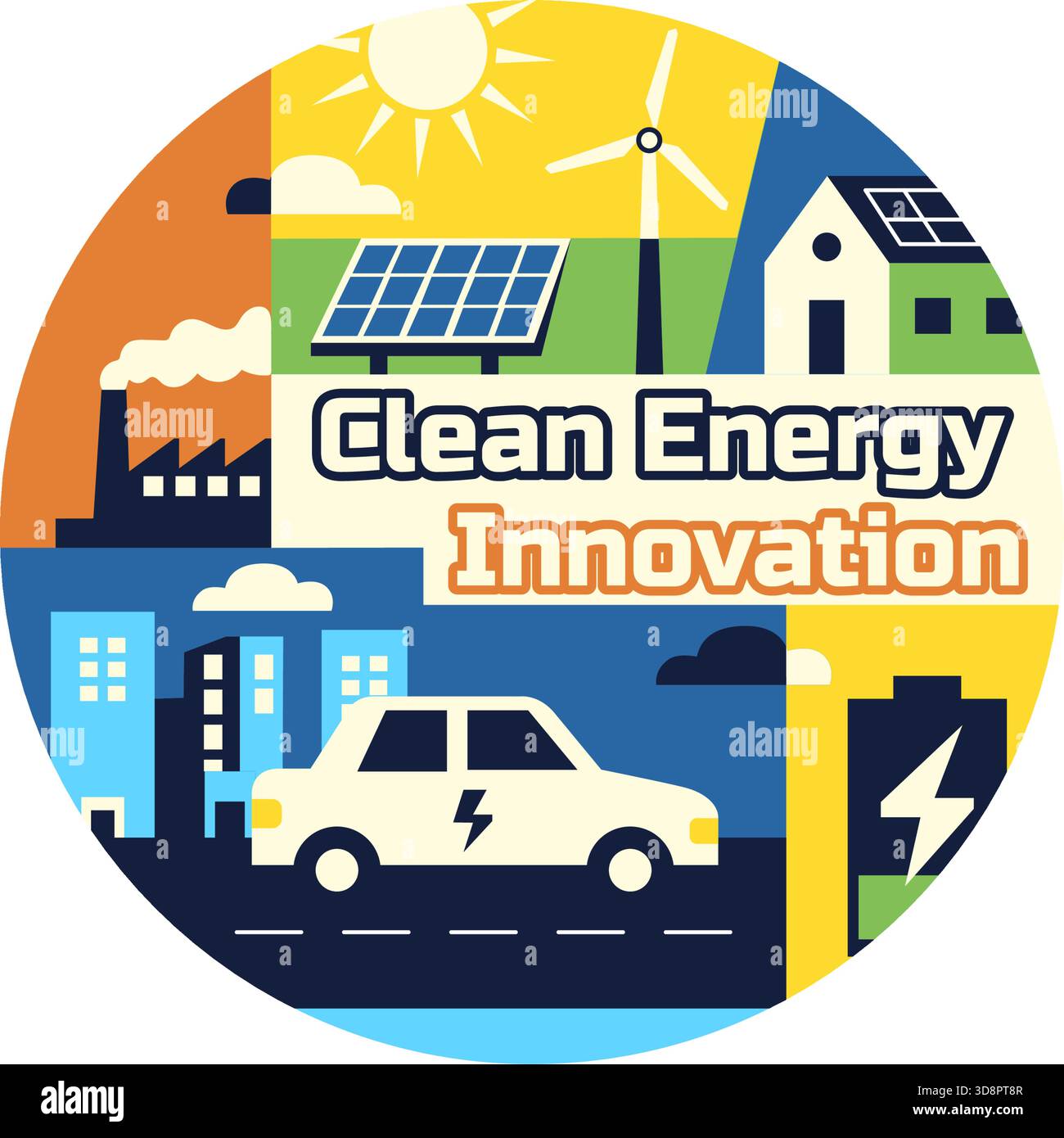 Sustainable solutions vector vectors Cut Out Stock Images & Pictures ...