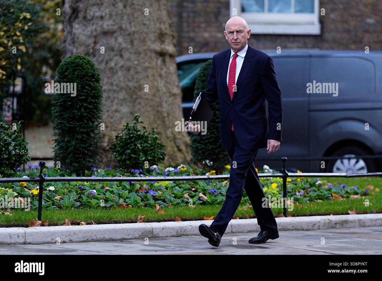 Defence Secretary John Healey arriving for a Cabinet meeting in Downing ...