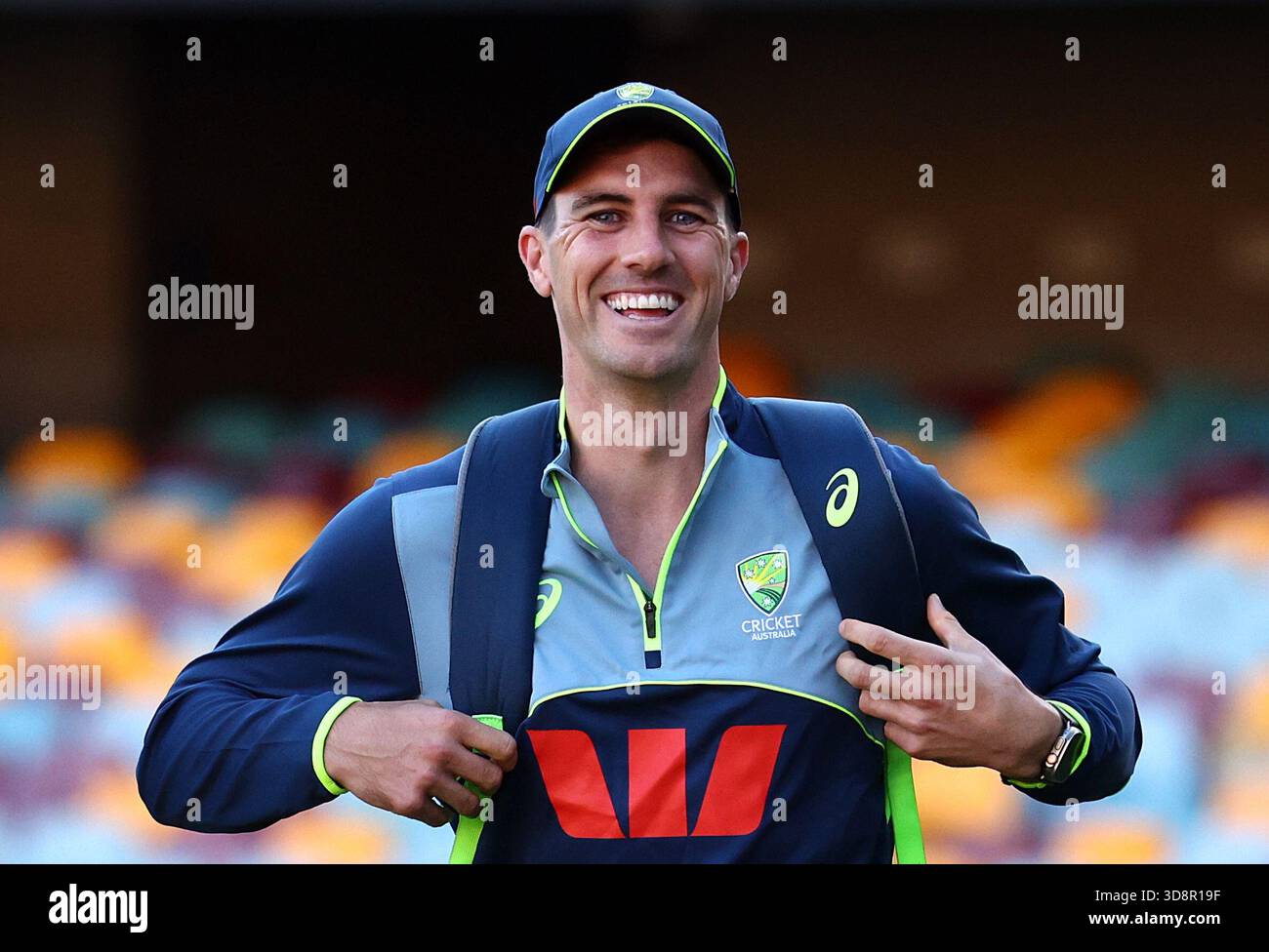 Pat Cummins during an Australian Cricket Team training session at The ...