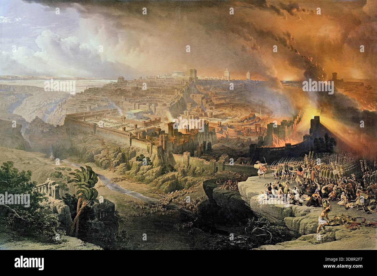 David Roberts - the Siege and Destruction of Jerusalem by the Romans ...