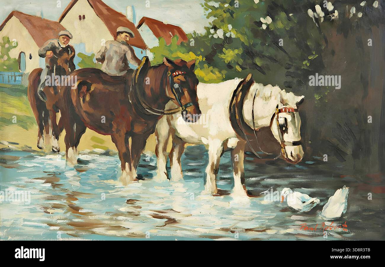 Léo Paul Samuel Robert - Horses Stock Photo - Alamy