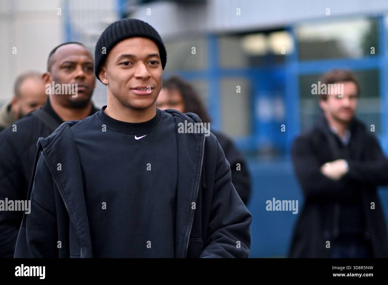 Exclusive - Kylian Mbappe in Caen, with the Malherb players, the day ...