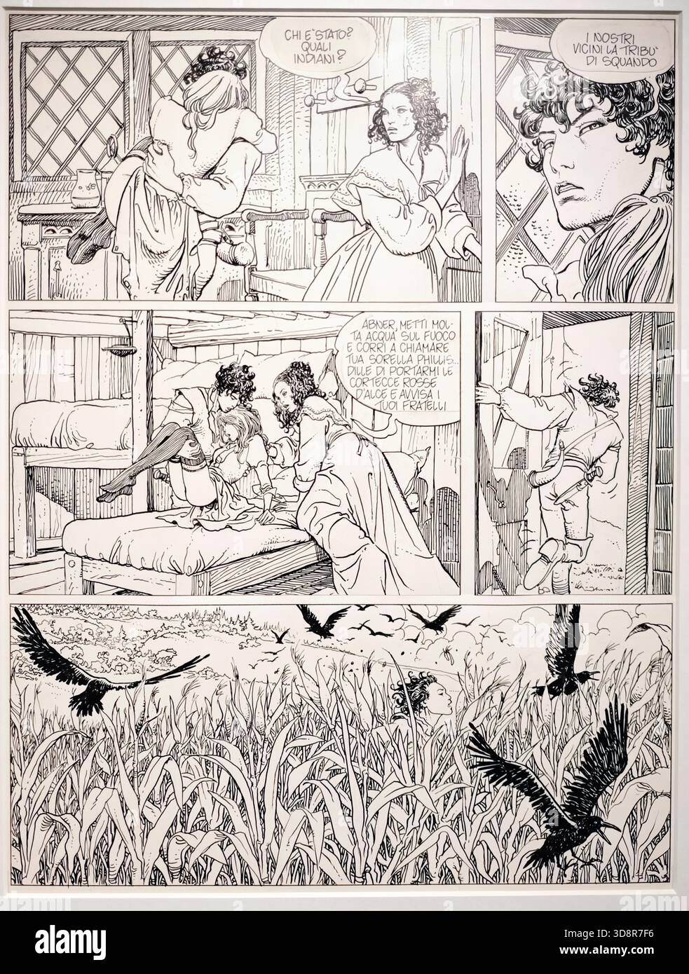 Milo Manara drawing and Hugo Pratt script, An Indian Summer, Casterman ...