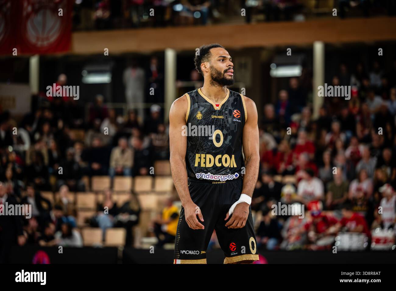 Elie Okobo of AS Monaco seen during the Turkish Airlines EuroLeague ...