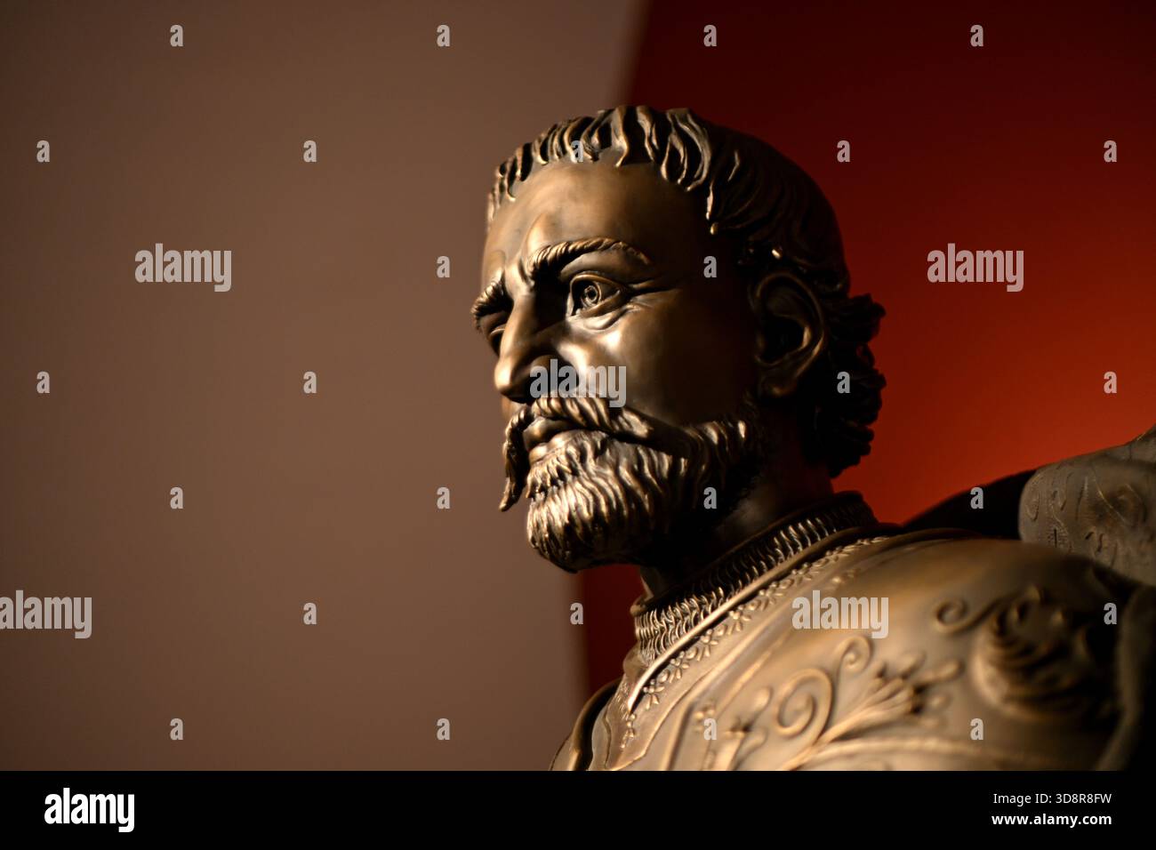 The bronze bust of Ivan Mazepa, the Hetman of the Zaporozhian Host and ...