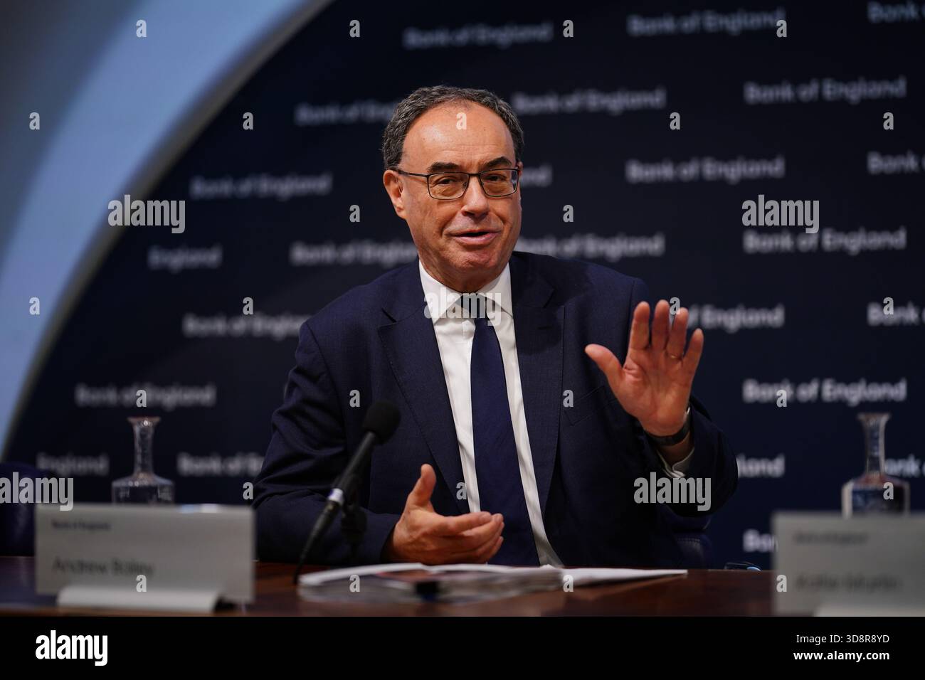 Governor of the Bank of England, Andrew Bailey, during the Bank of ...