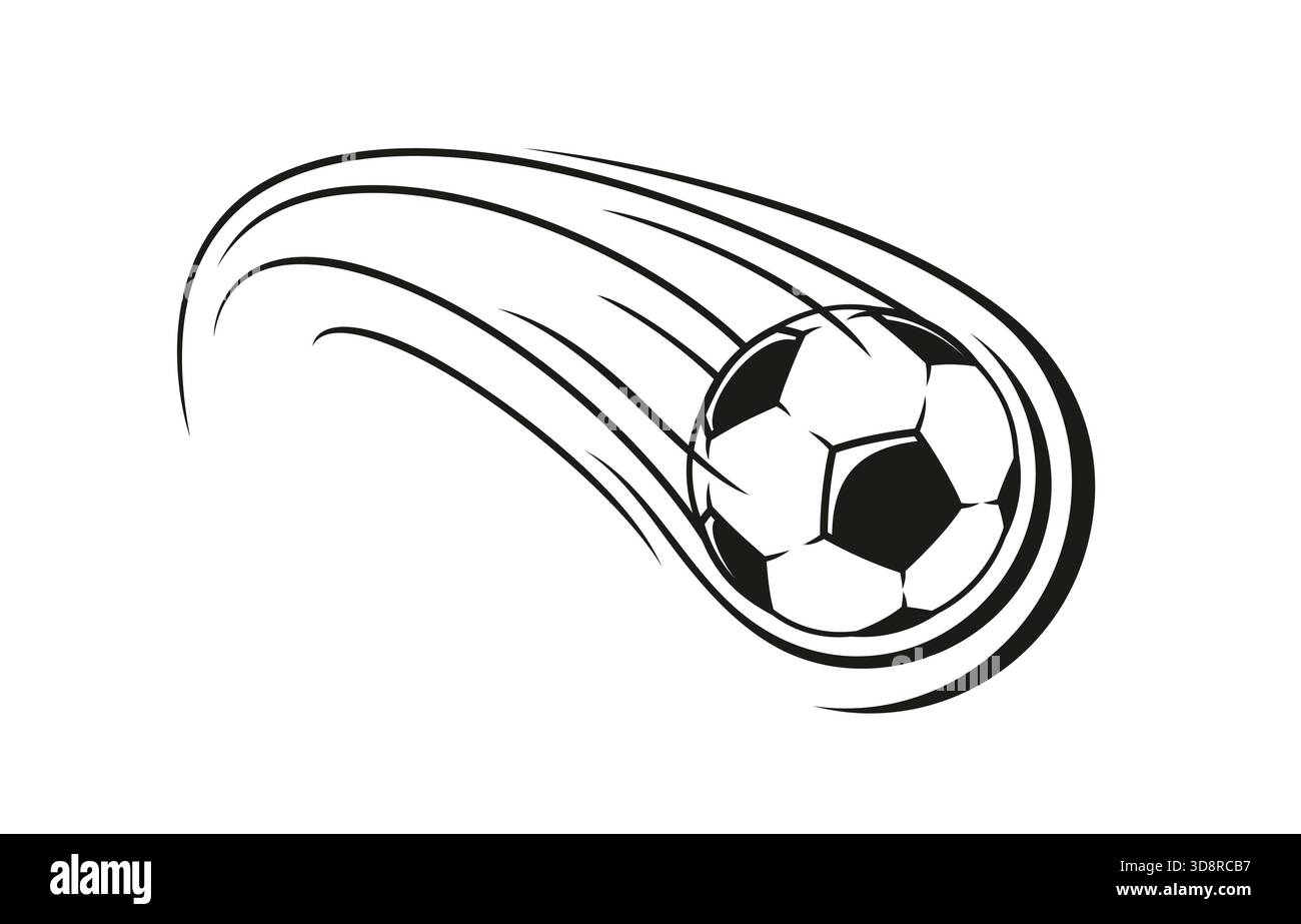 Isolated soccer ball effect Cut Out Stock Images & Pictures - Alamy