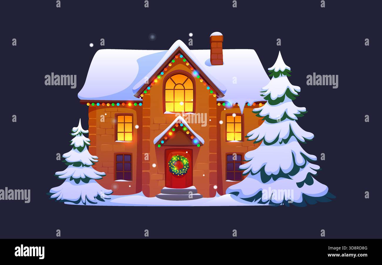 Christmas tree on brick Stock Vector Images - Alamy