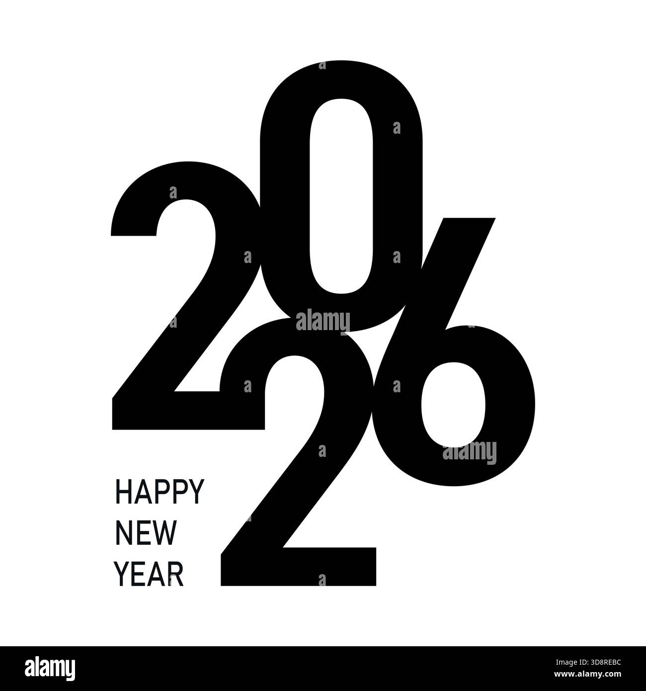 Modern 2026 logo design Black and White Stock Photos & Images - Alamy