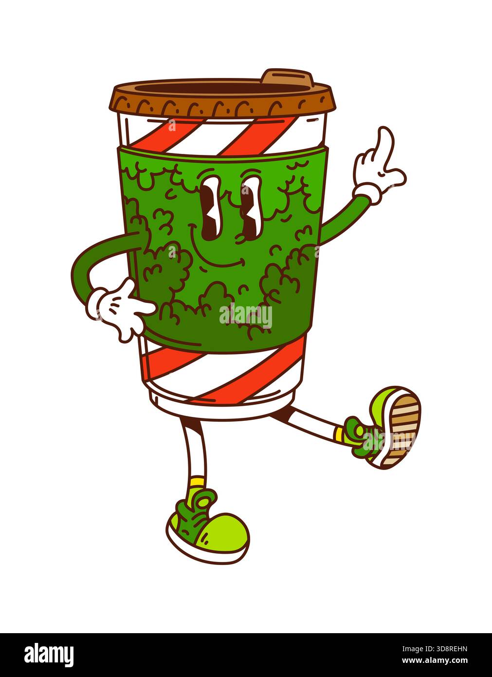 Cozy hot chocolate in Stock Vector Images - Alamy