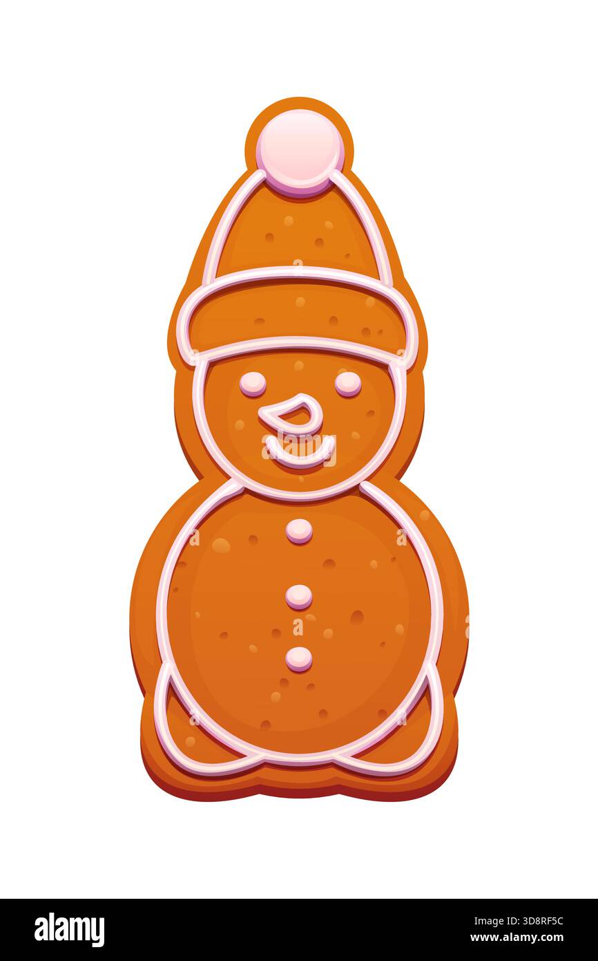 Christmas dessert snowman Stock Vector Images - Alamy